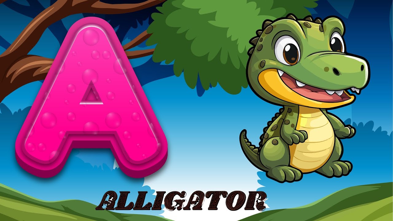 Kids songs Alligator Learn Alphabet A to Z | ABC Preschool Book ...