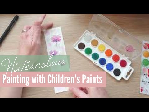 Painting with Children's Watercolour - Testing cheap school art ...