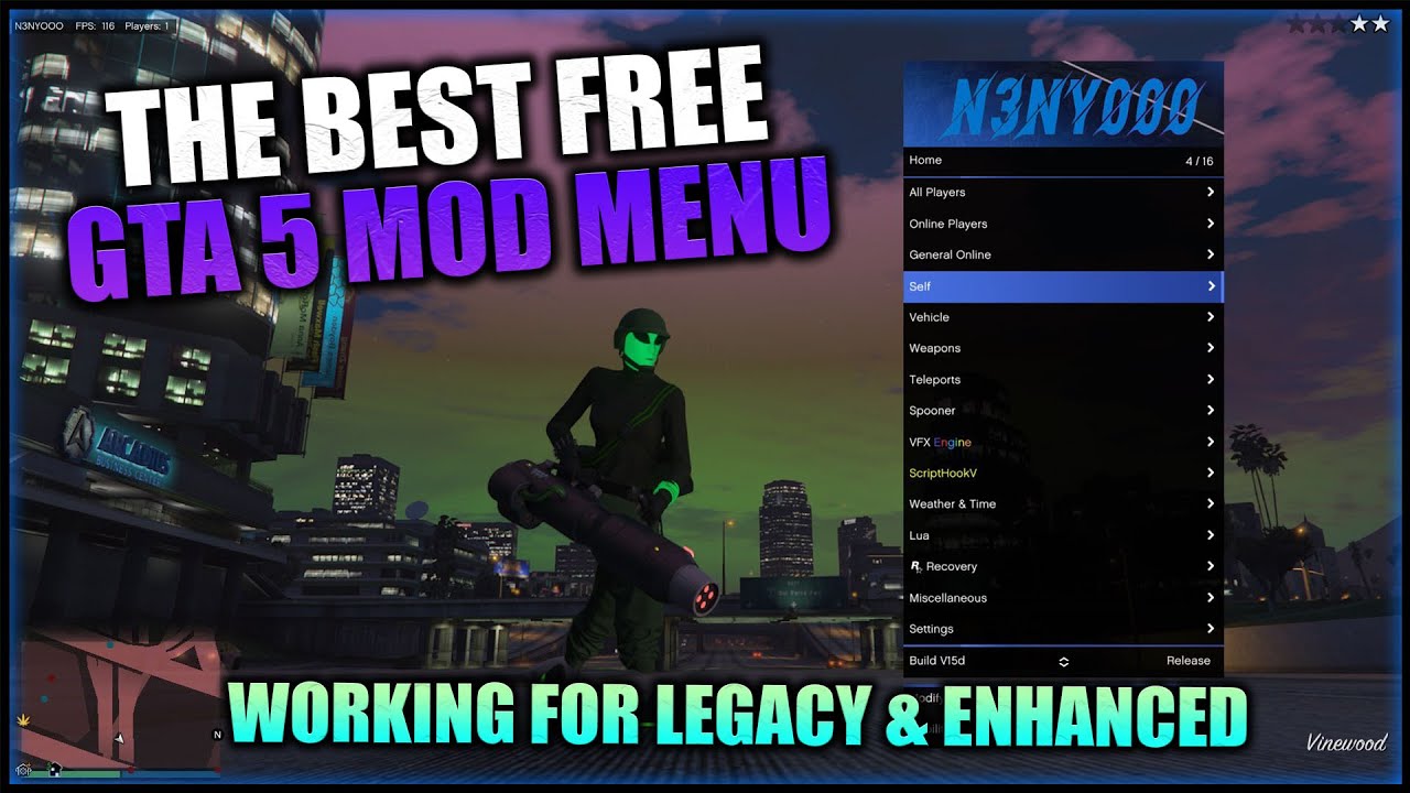 How To Use Nenyooo Mod Menu (Best FREE GTA 5 Mod menu) - YouTube