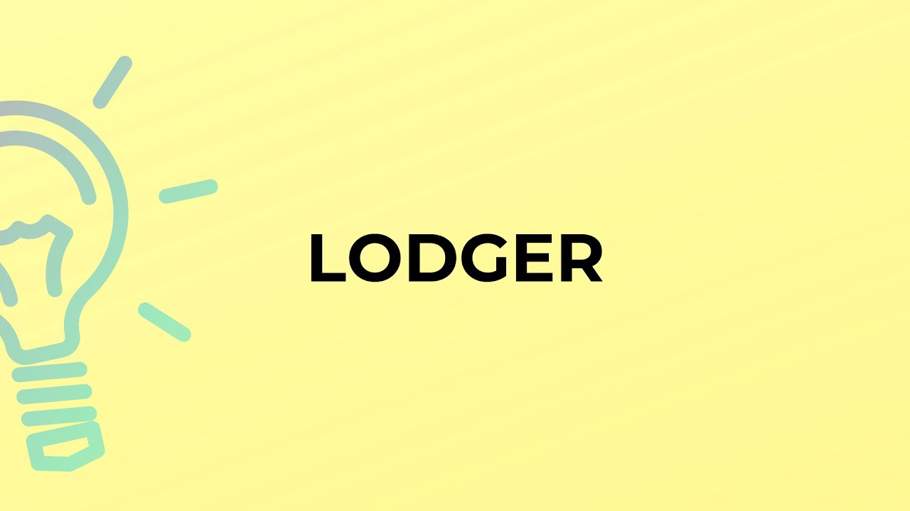 What is the meaning of the word LODGER? - YouTube