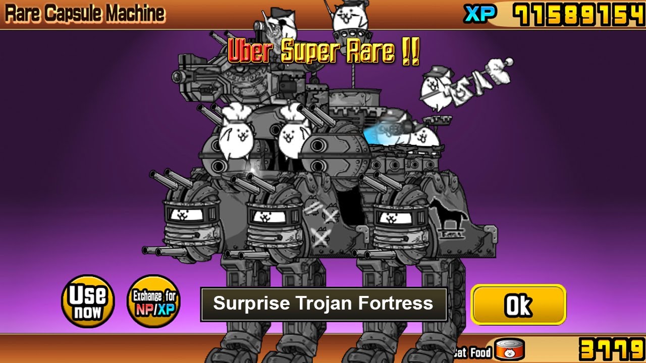 The Battle Cats - Uber Surprise Trojan Fortress (PC Version) - YouTube