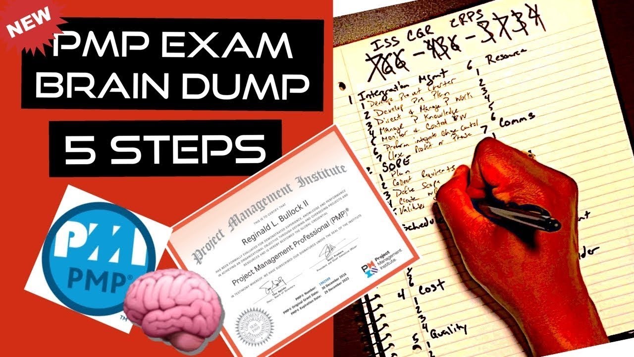PMBOK 6th Edition HOW TO DO YOUR PMP BRAIN DUMP 🧠 📥 LIKE A BOSS ‼️ 5 Steps - YouTube