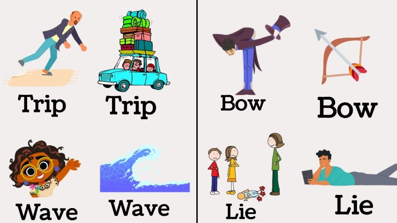 Homonyms vocabulary | Homonyms in English | Common Homophones words ...