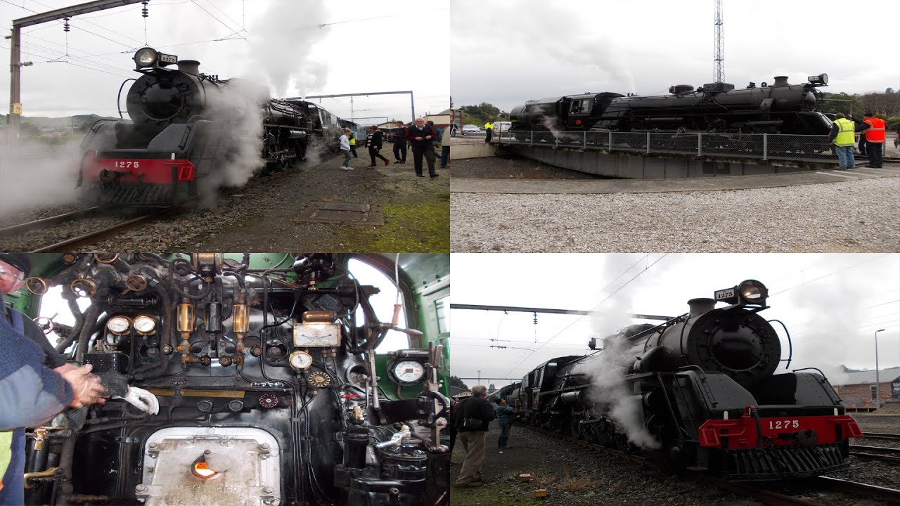 New Zealand Steam - JA 1275 in Te Kuiti - YouTube