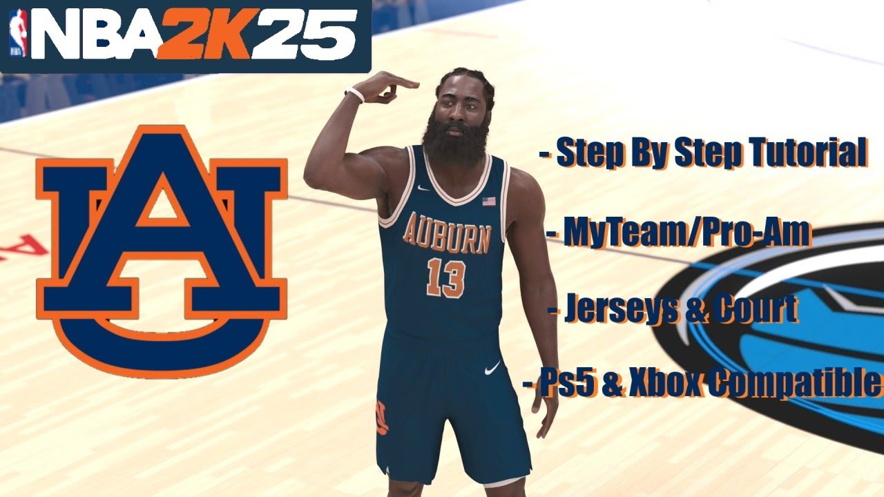 NBA 2k25 - Best MyTeam/Pro-Am Jerseys - Auburn Tigers - YouTube