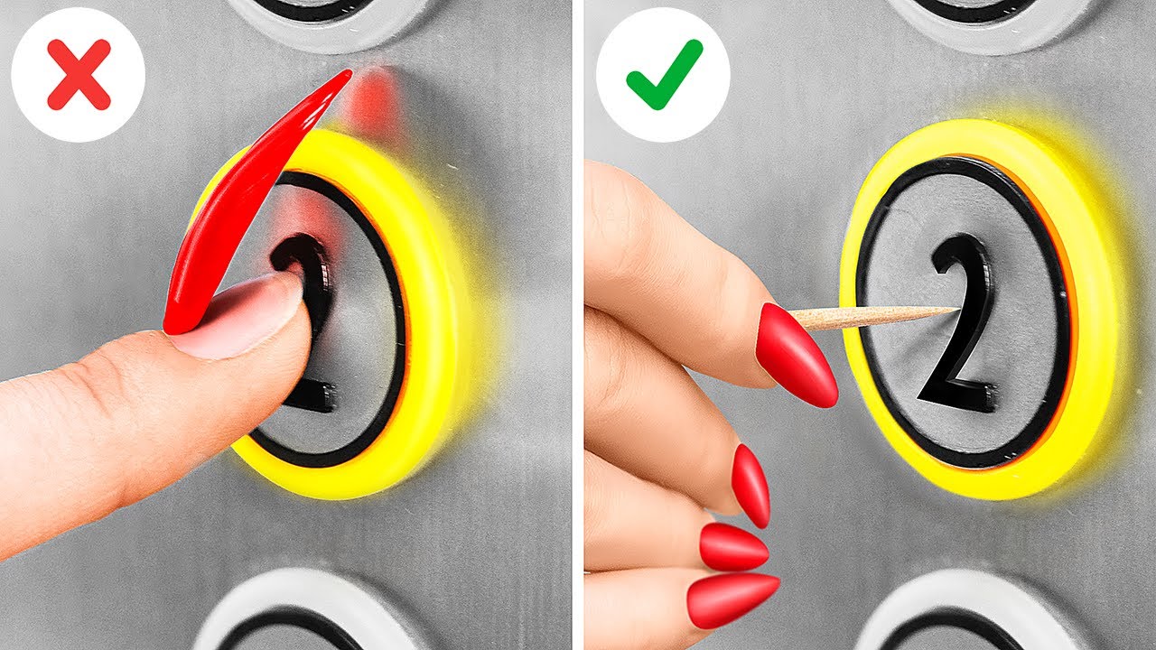 LONG NAILS PROBLEMS AND HACKS || Awkward Girly Situations In Real Life ...