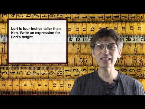 Writing Algebraic Expressions with Variables to Represent Real-World ...
