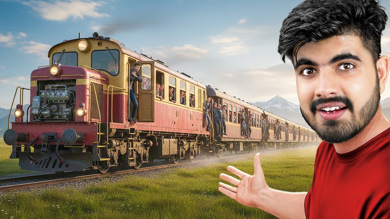 DRIVING VINTAGE PASSENGER TRAIN (OVERLOADED) - YouTube
