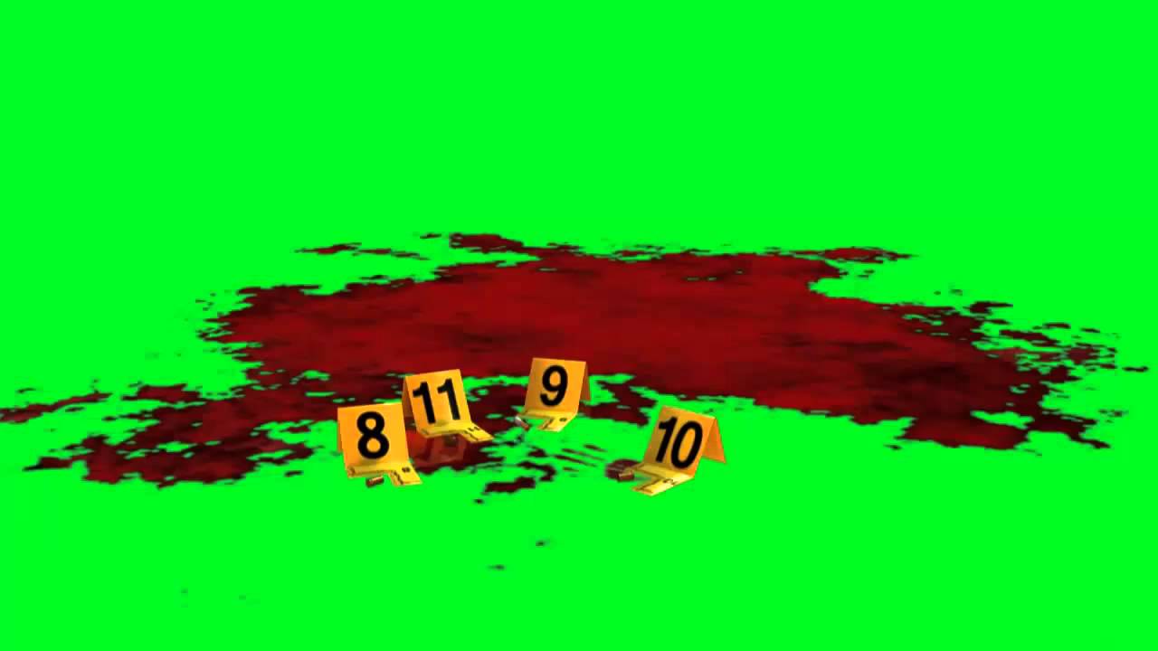 bloody crime scene green screen 07 - YouTube