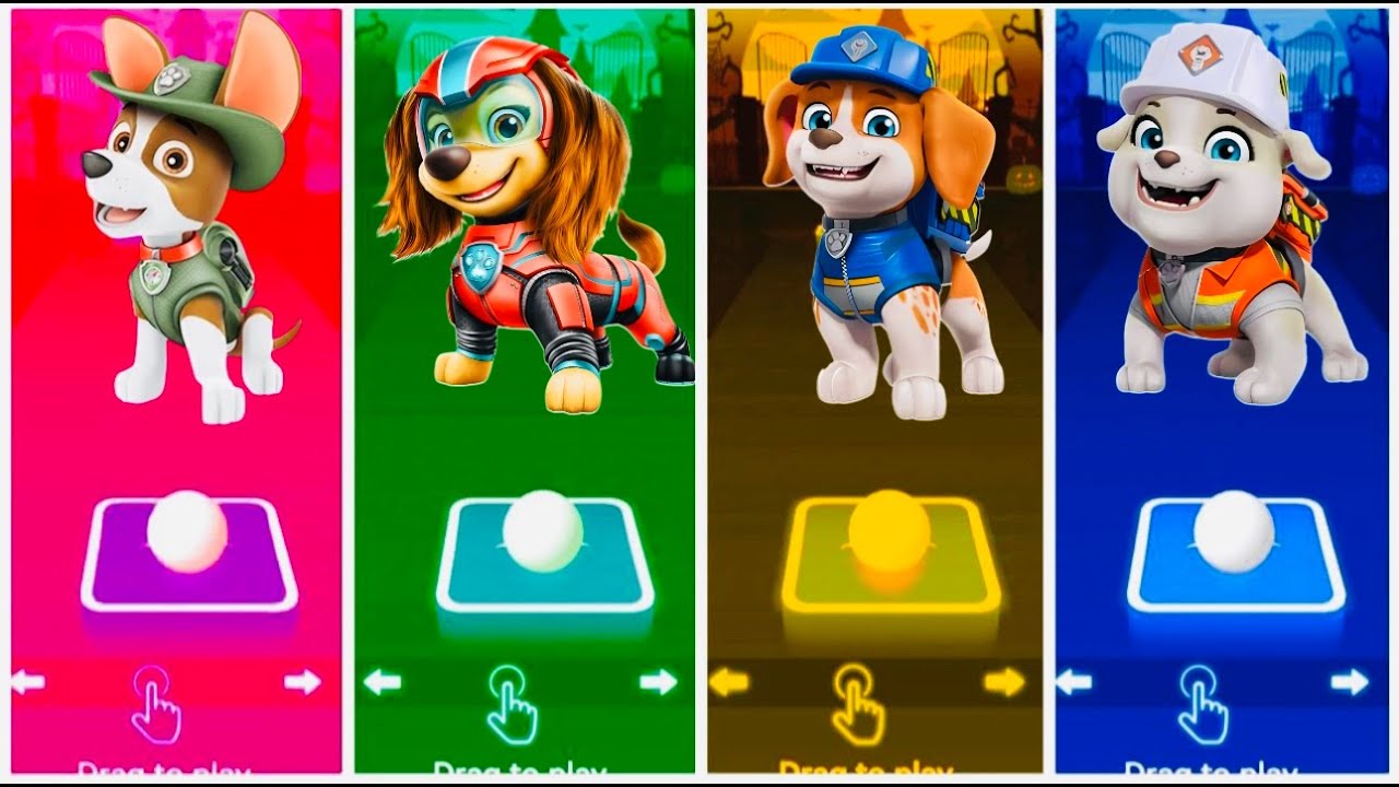 PAW Patrol: - Tracker 🆚 Liberty - 🆚 Rubble - Chase Tracker - Chase ...