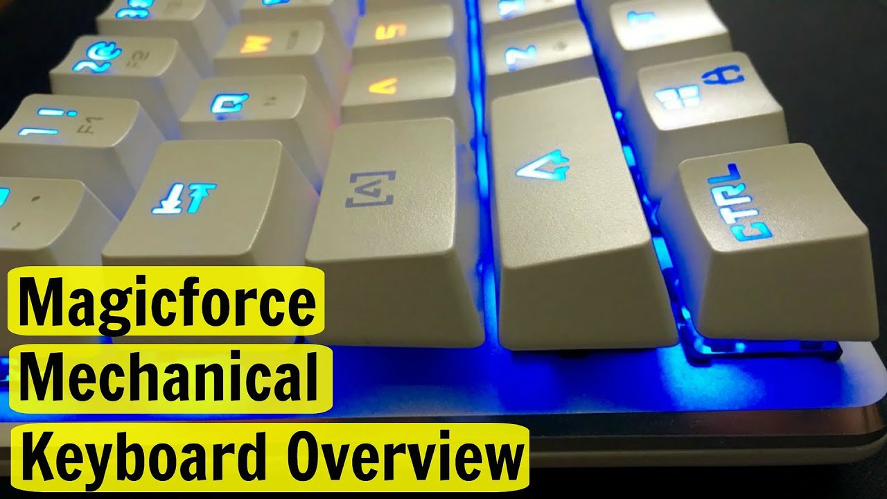Magicforce 68-Key Mini Mechanical Keyboard Overview - YouTube