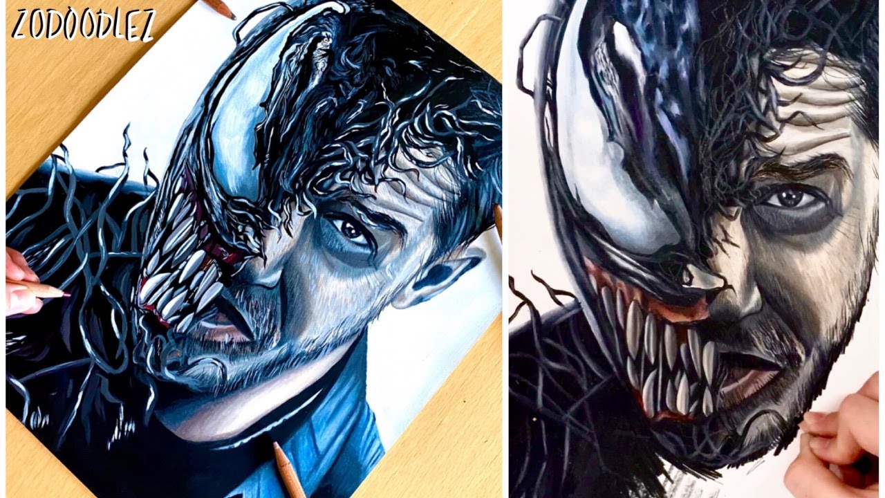 REAL TIME DRAWING VENOM PART 2 !! - YouTube