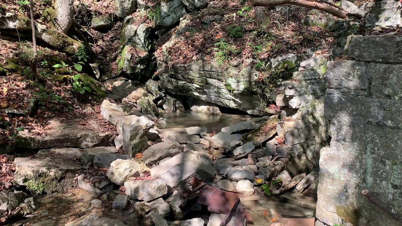 Waterfall @ Bethel Spring Nature Preserve Land Trust of Alabama - YouTube