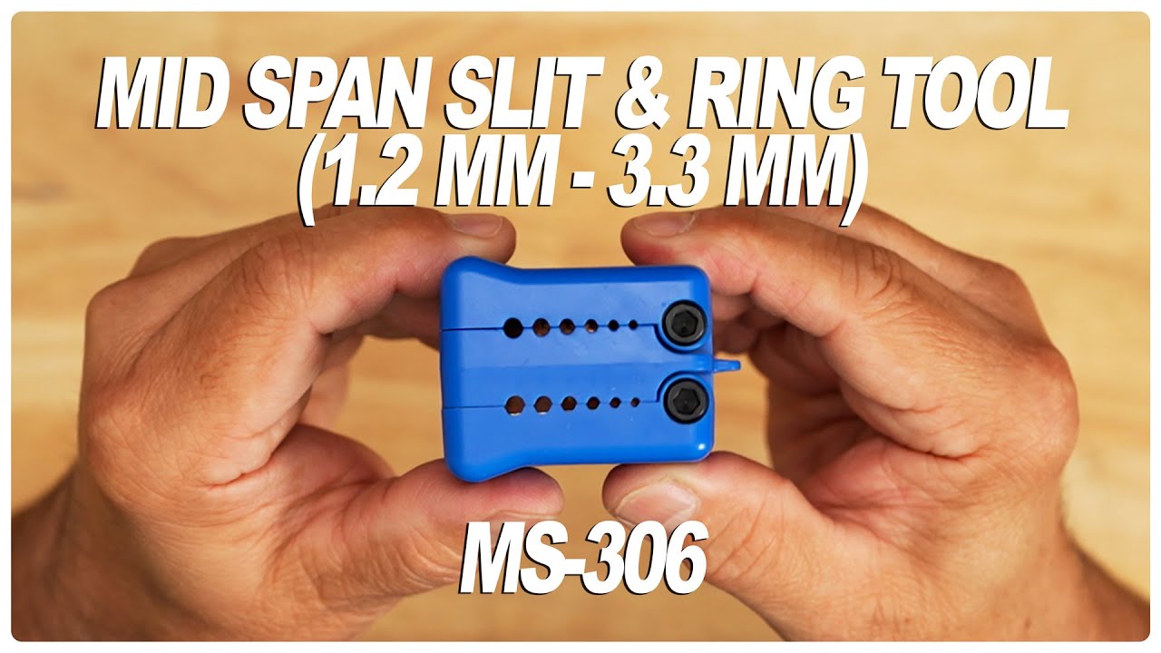 Jonard Tools Mid Span Slit & Ring Tool (MS-306) Product Video - YouTube