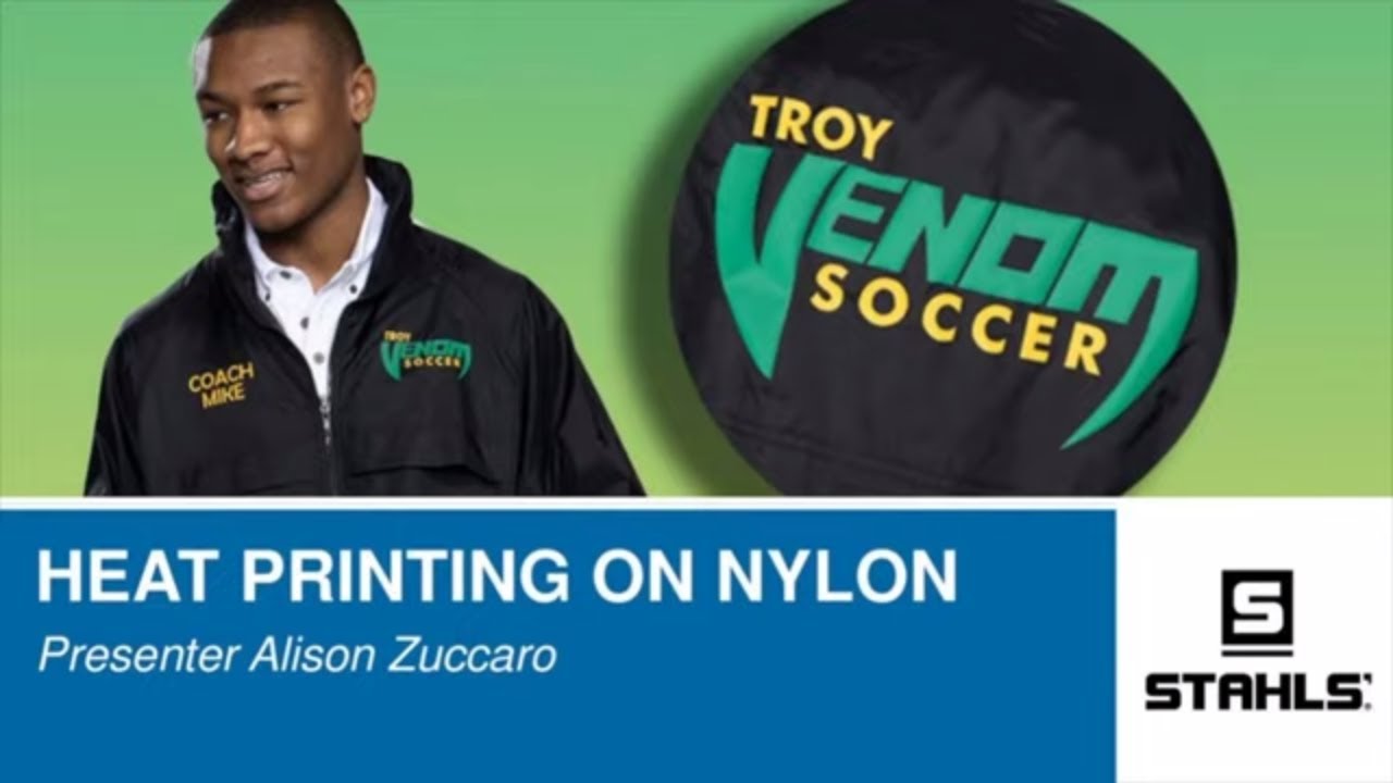 Heat Pressing on Nylon Fabrics - YouTube