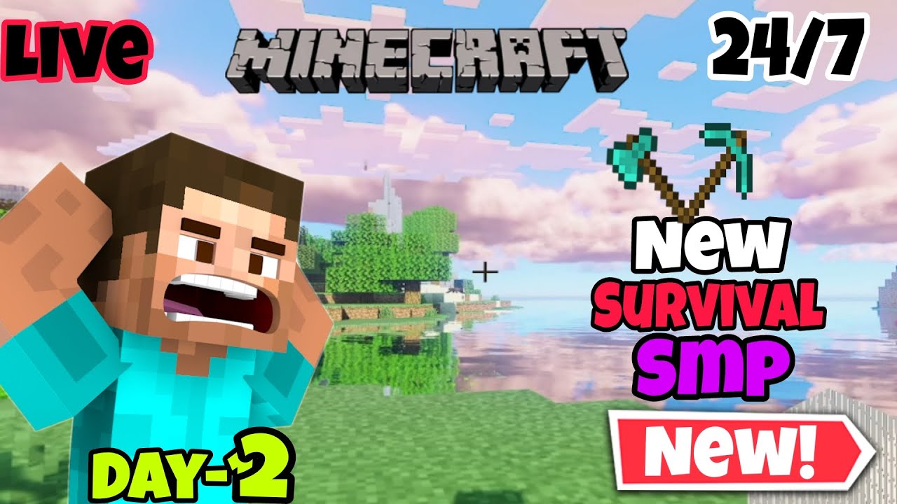 Day -3 of Minecraft Survival SMP Live | 24/7 Minecraft Smp | Minecraft ...