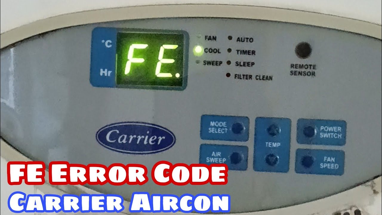 Paano Ayusin Ang Error Code Na FE sa aircon - YouTube