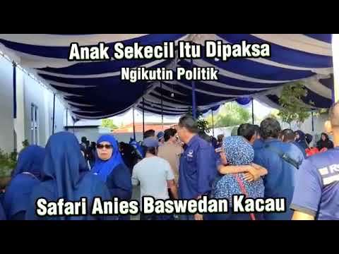 pendukung anies paksa anak kecil ikut kampanye