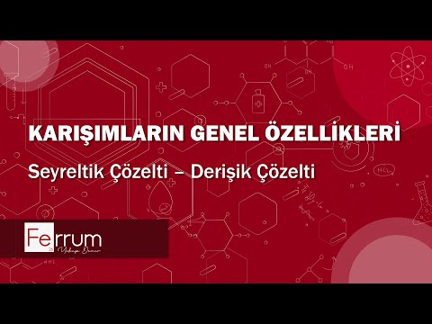 Seyreltik Çözelti – Derişik Çözelti | Karışımlar