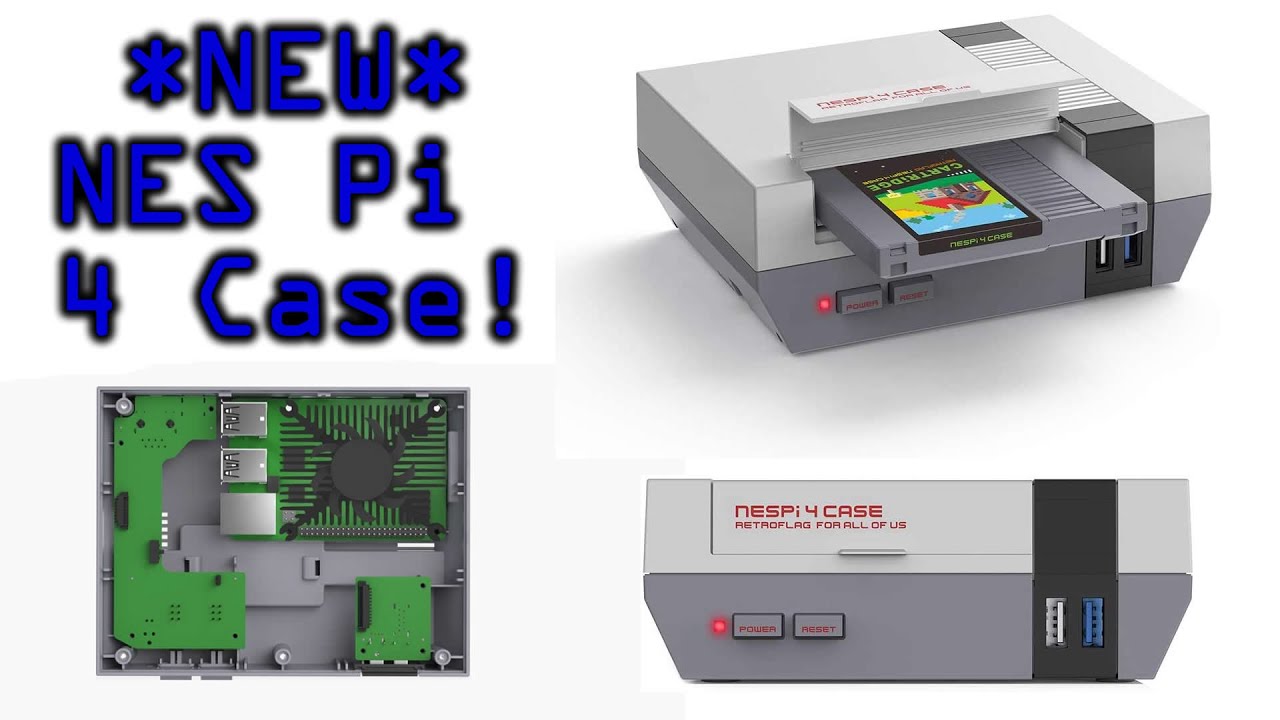 Nespi Raspberry Pi 4 Case - Amazing NES Style Case - YouTube