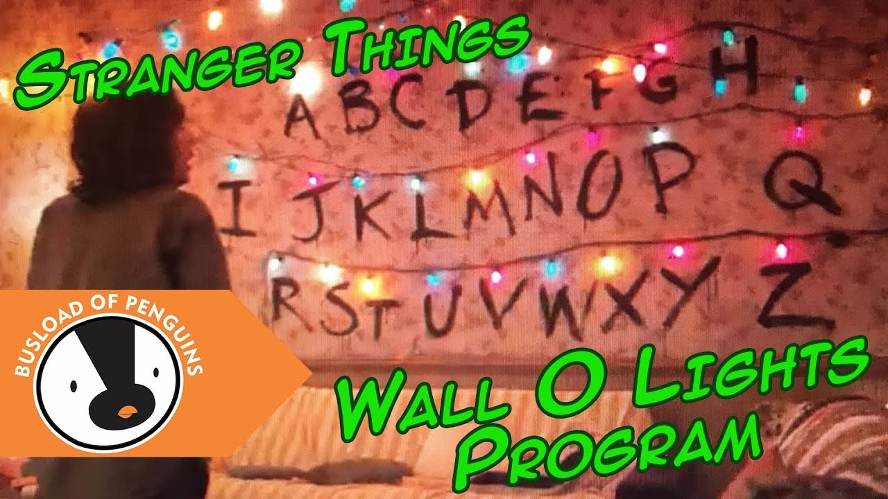 Stranger Things Unity DIY - Wall of Lights - Part 1 - YouTube