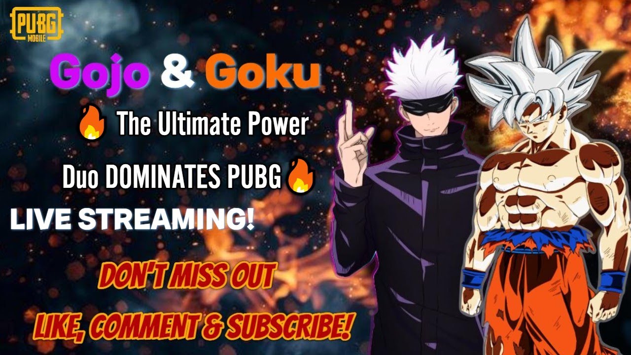 LIVE 🔴 GOKU | GOJO in Action! 😈 PUBG Mobile RUSH Gameplay | Fun, Fights ...