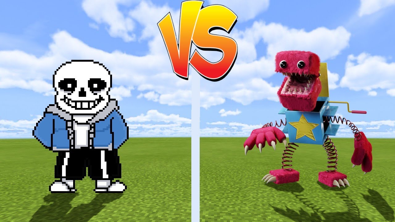 SANS VS BOXY BOO MINECRAFT - YouTube