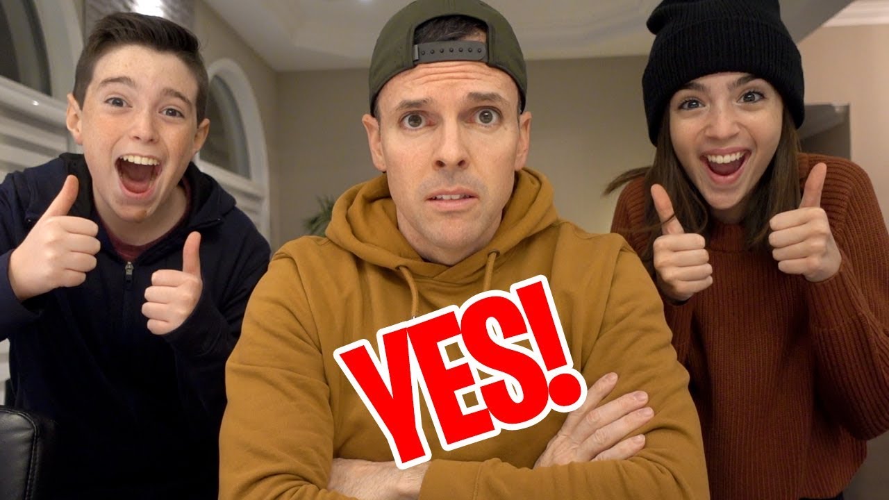 DAD SAYS YES TO EVERYTHING FOR 24 HOURS!! - YouTube
