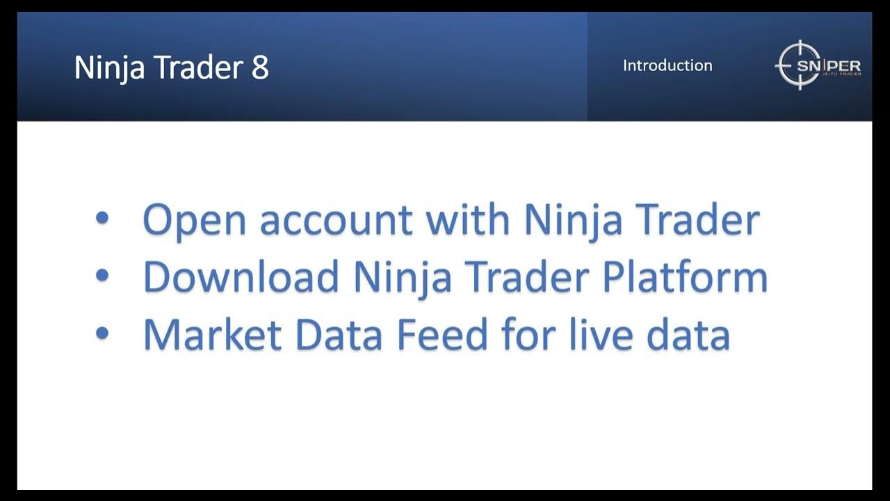 NinjaTrader 8 Tutorial - Sign Up, Installation, and Configuration Guide - YouTube