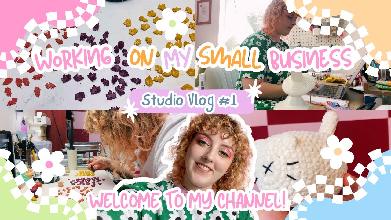☆Small Business Vlog☆ | Polymer Clay and Crochet Accessories | Lazy Gal ...