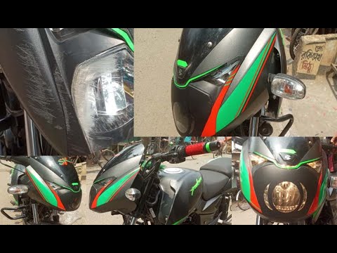 Pulsar Bike Headlight & Visor Sticker Modified (Part 1) Ayush Sticker ...