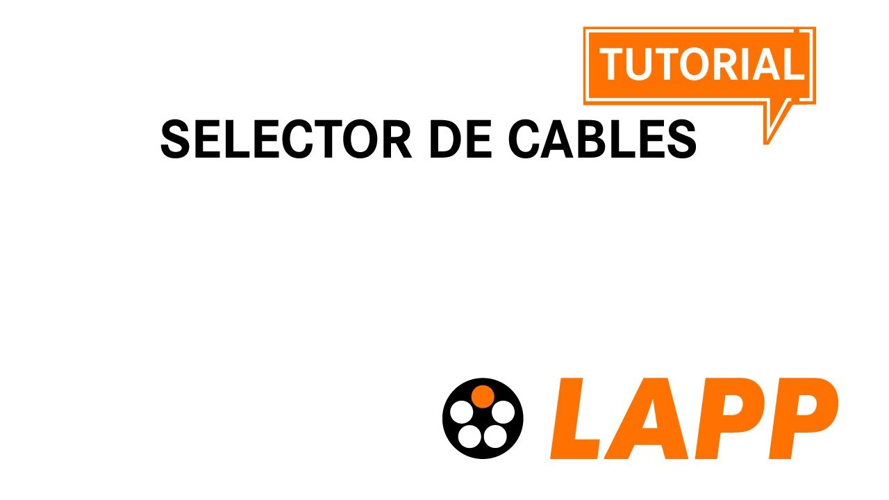 Tutorial Selector de cables de LAPP - YouTube