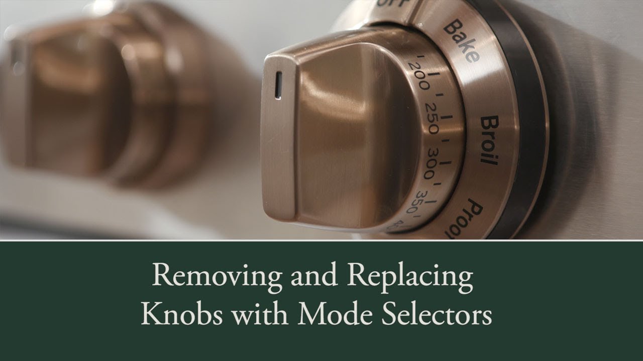 Café Appliances Custom Knob Installation (Mode Selector) - YouTube