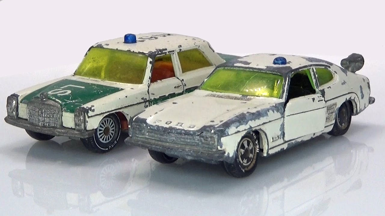Mercedes 250 Policja i Ford Capri MK I Policja. Renowacja modeli Siku ...