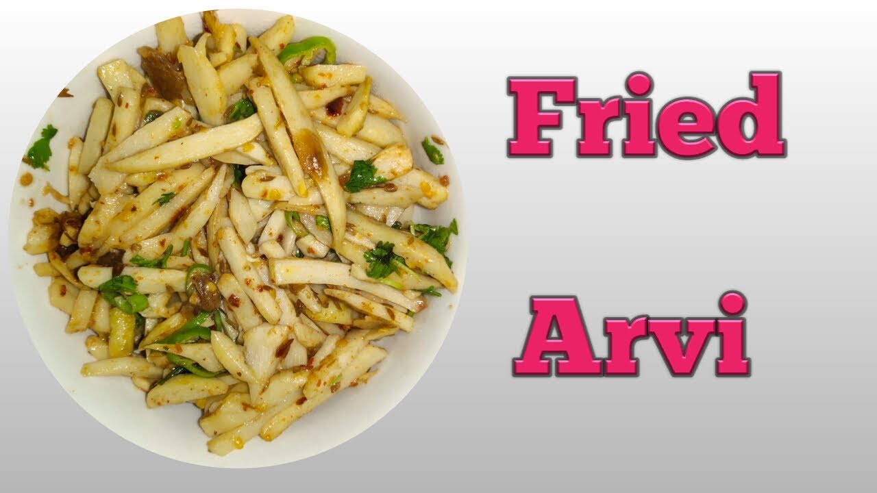 Fried Arvi in a unique style by Cook with sibrah - YouTube