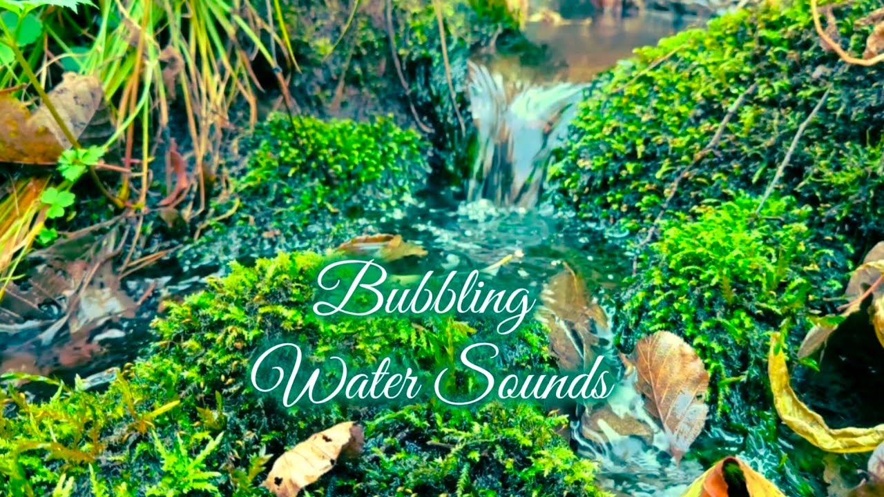 Calm Water Sounds - Bubbling Water 🫧- Stress Relief-ASMR - YouTube