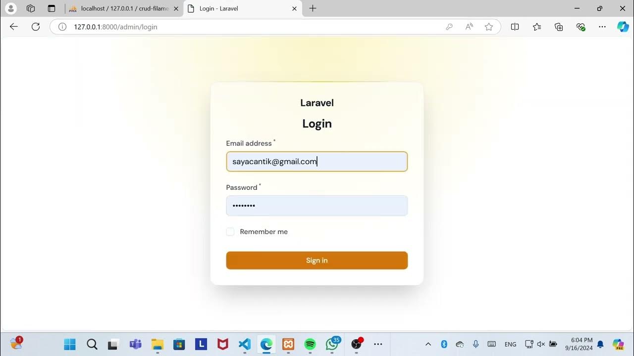 [vlog 18] how to make crud with laravel and vilament - YouTube