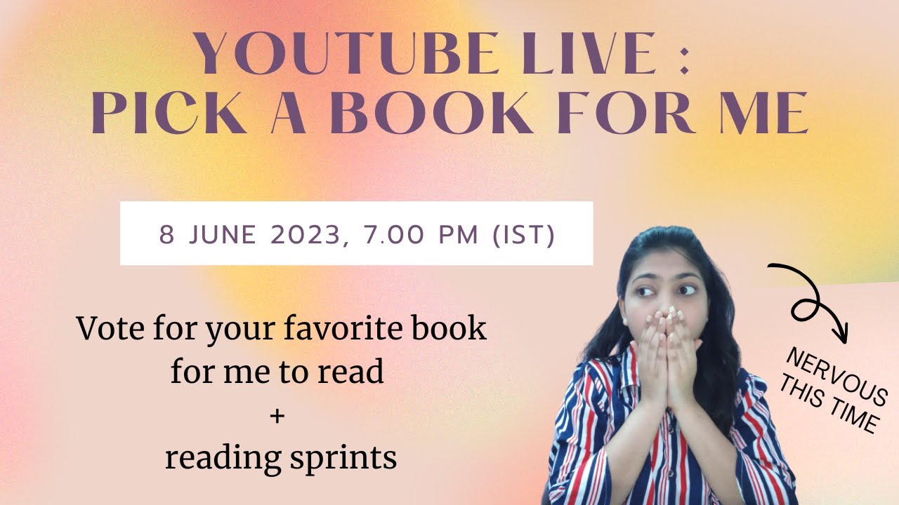 Pick a book for me // Live reading sprints - YouTube