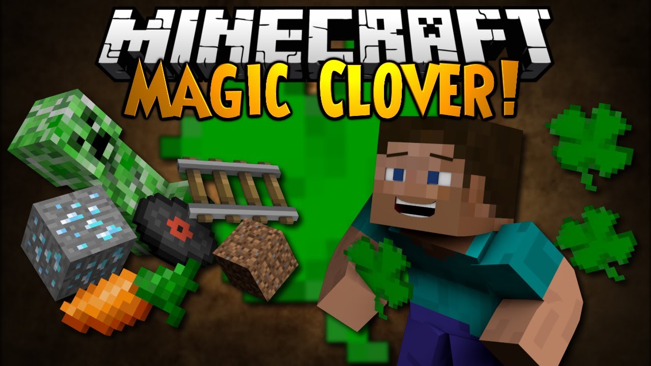 Minecraft Mod Showcase: MAGIC CLOVER! - YouTube