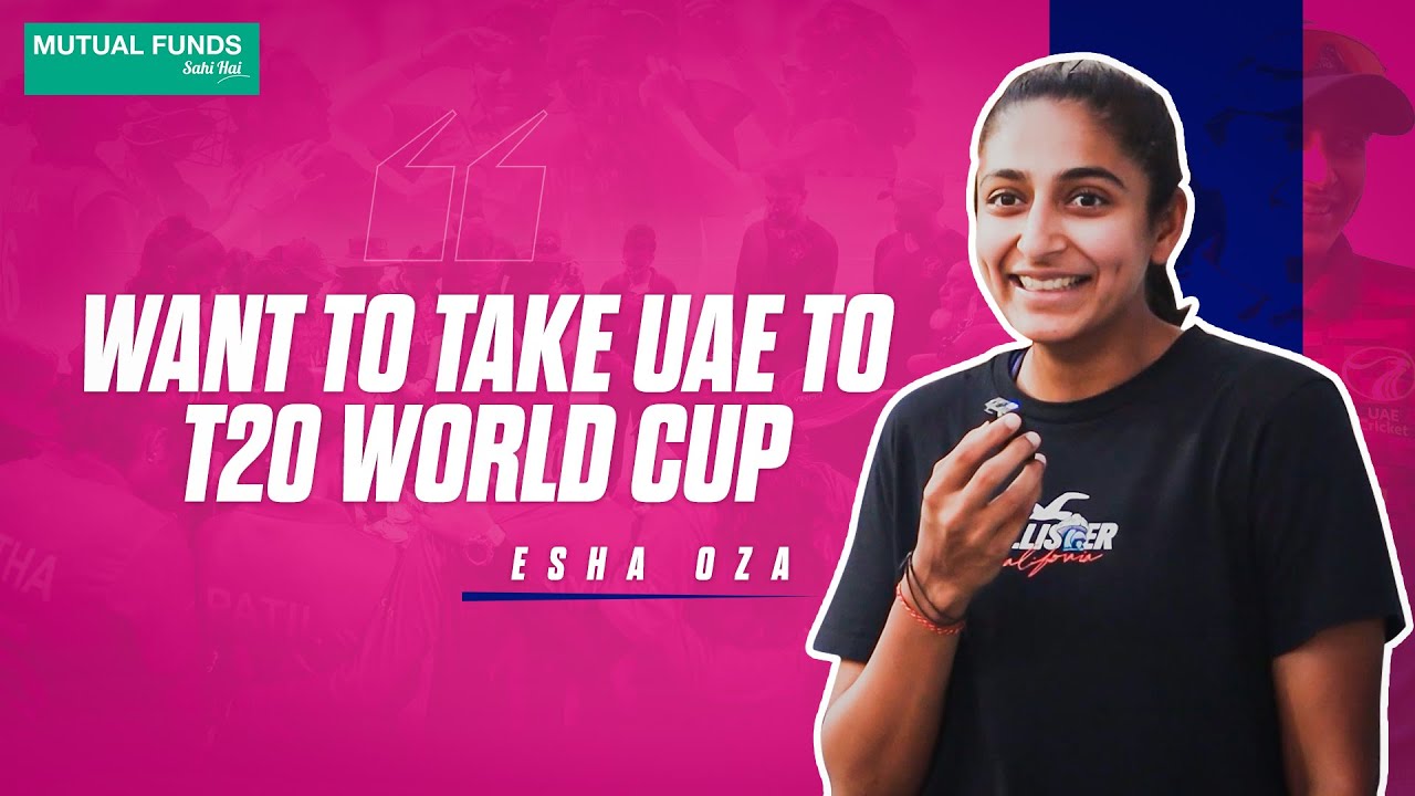 I want to take UAE to T20 World Cup: Esha Oza | Interview | T20 World ...