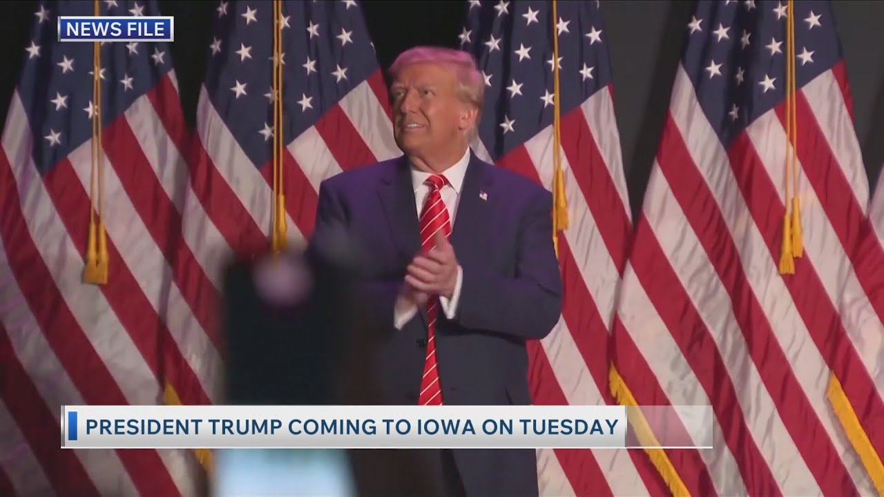 President Trump coming to Iowa on Tuesday - YouTube