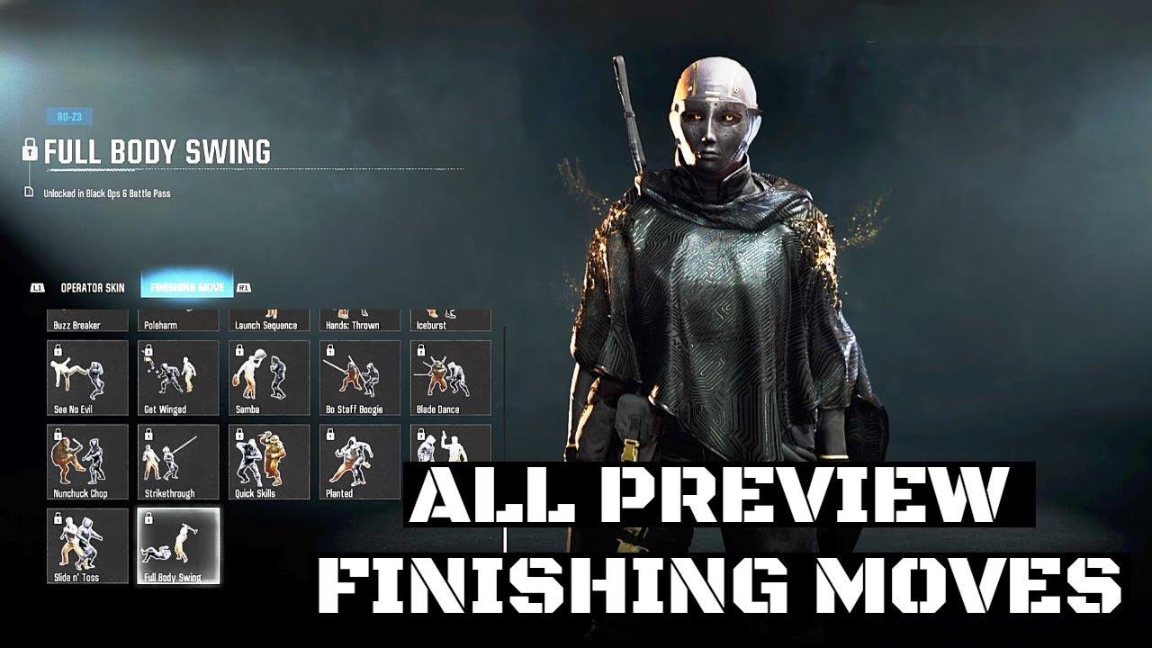 R0 Z3 DOING ALL PREVIEW BLACK OPS 6 FINISHING MOVES(BLACKCELL OPERATOR ...