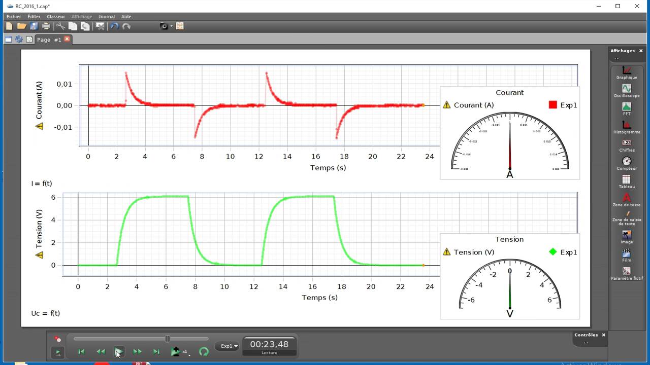 Charge et Décharge d'un condensateur - YouTube