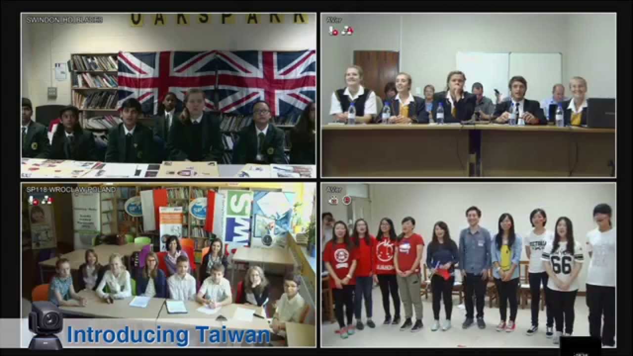 Distance learning links students from around the world - YouTube