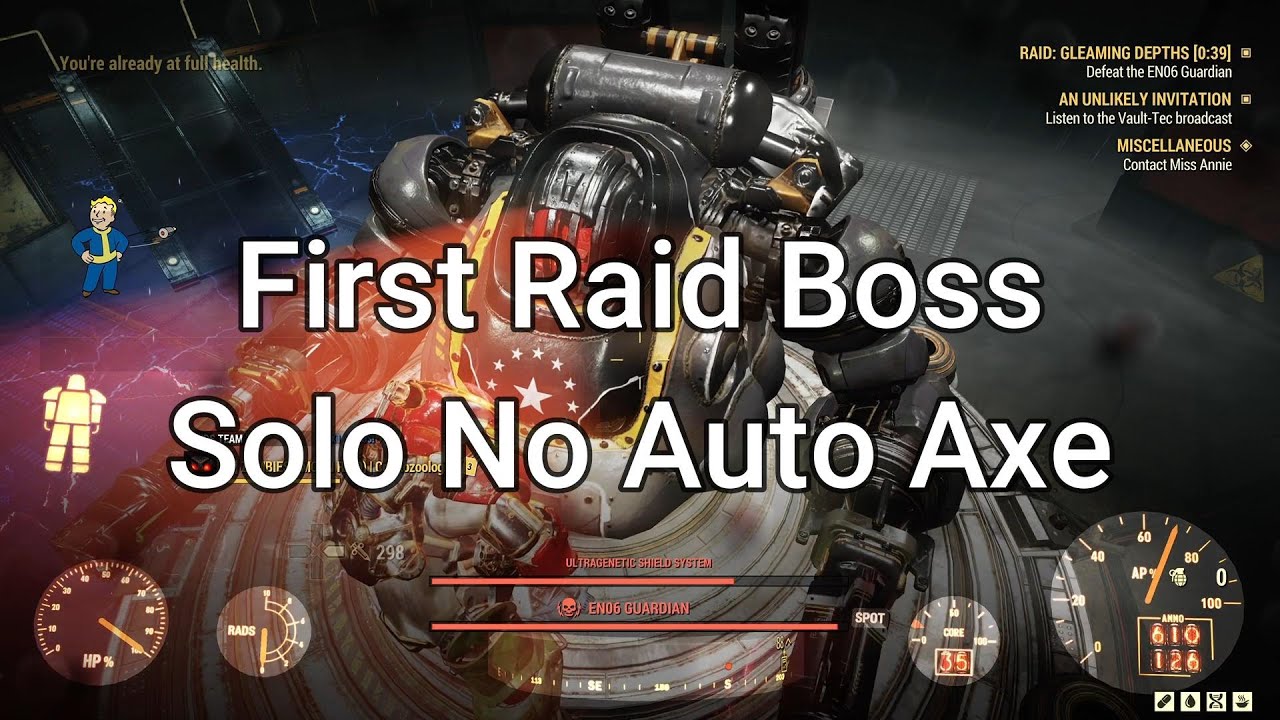 EN06 Guardian Gleaming Depths Raid Boss Solo No Auto Axe Cheese ...