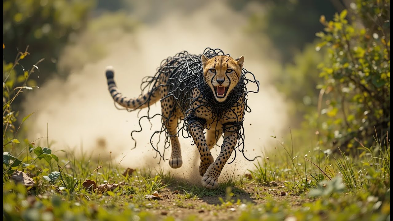 EXPERTS Rescue Cheetah Covered in Thousands of BLACK SNAKES - YouTube