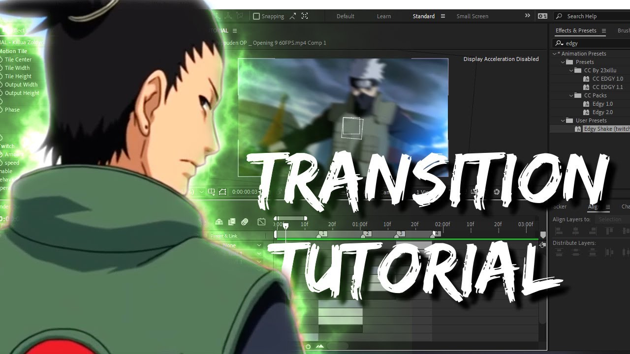 Transition Tutorial AMV After Effect - YouTube