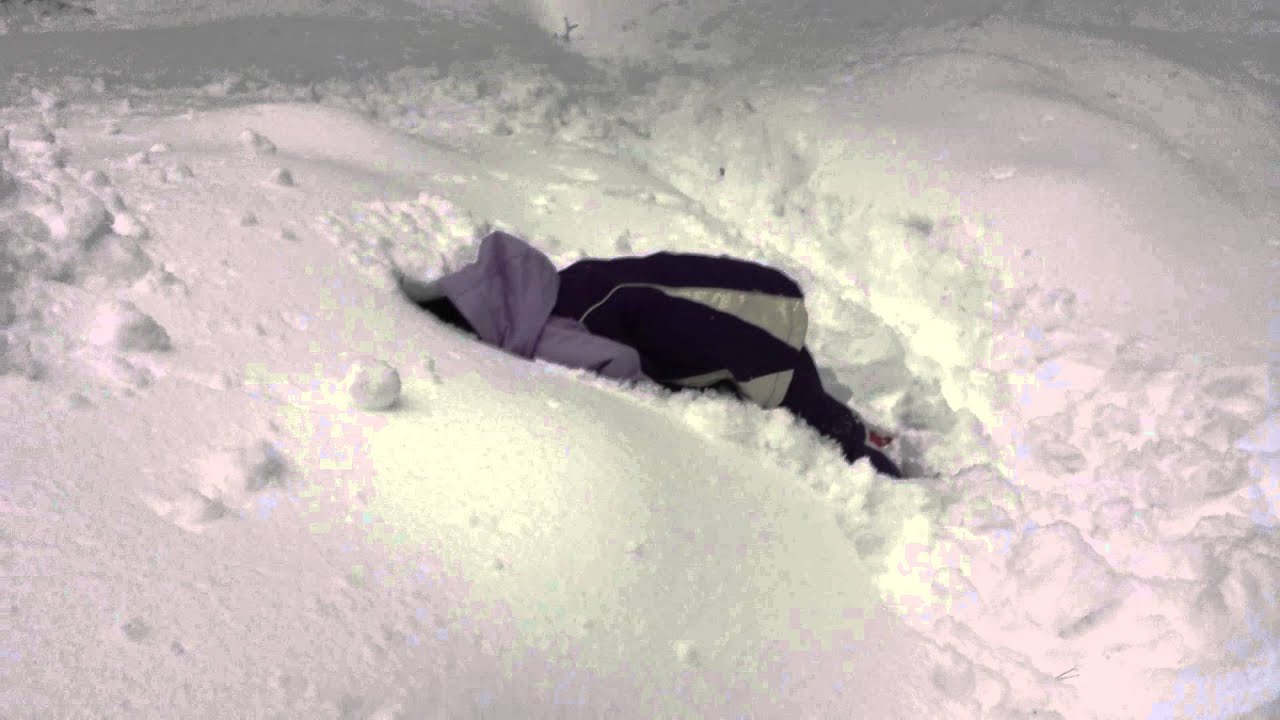her little snow burrow - YouTube