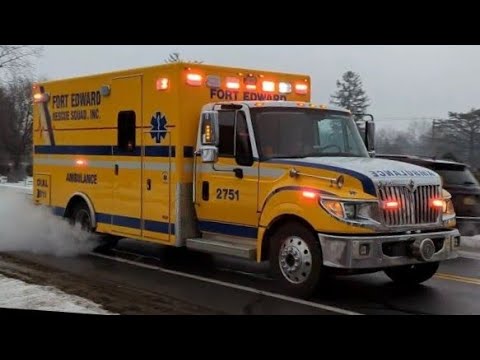 Fort Edward Rescue Squad Ambulance 2751 Responding - YouTube