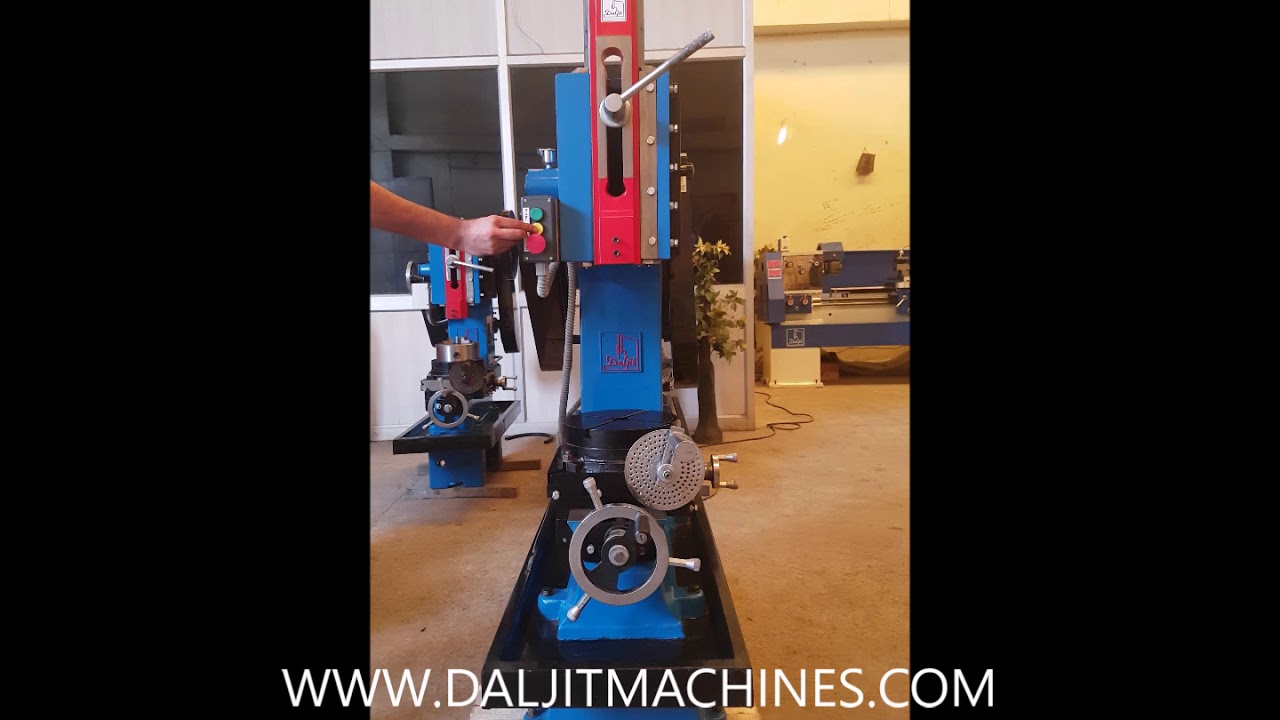 SLOTTING MACHINE WITH INCHING BUTTON - YouTube